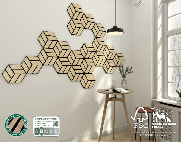 Hexagon Design Nanoleaf Shapes Ultra Black Hexagon Starter Kit